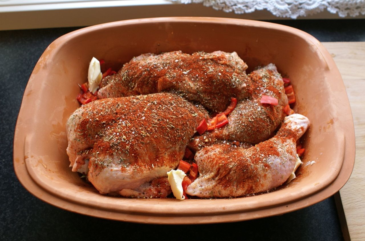 Kyllingfilet i leirgryte – Sminkespeil